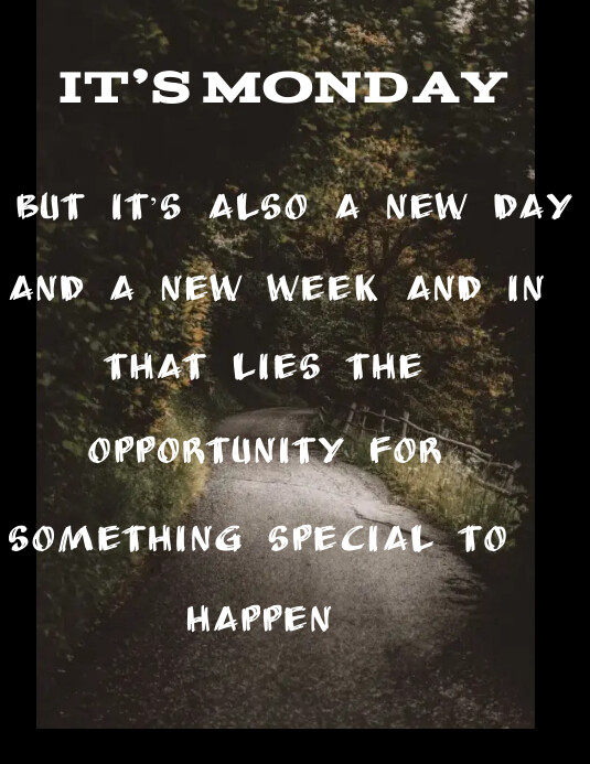 Happy Monday Template | PosterMyWall