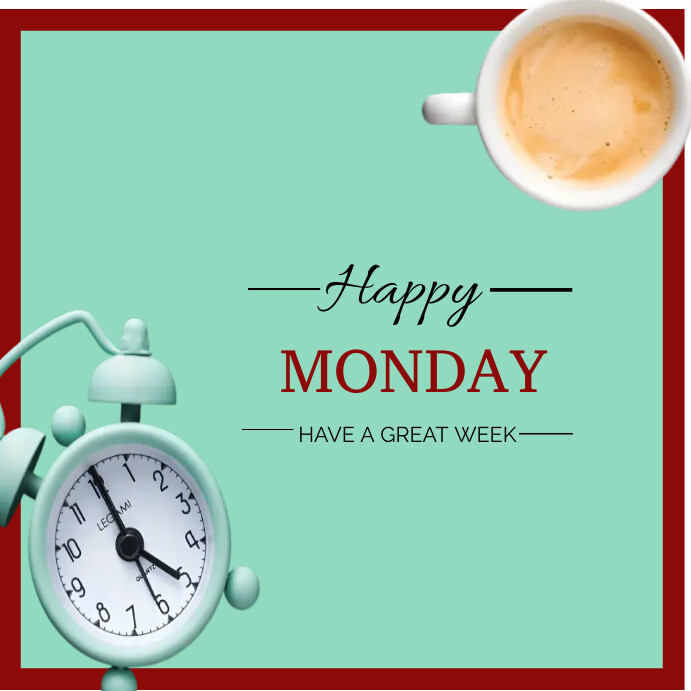 Modèle Happy Monday flyer | PosterMyWall