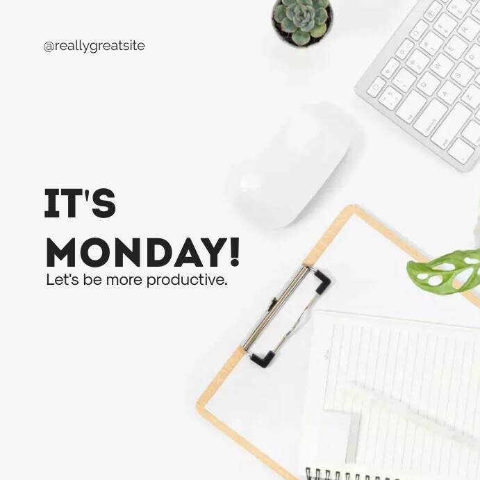 Plantilla de Happy Monday Instagram Post | PosterMyWall
