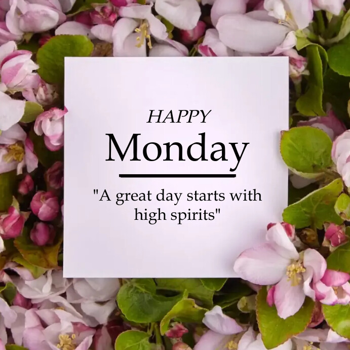 Plantilla de Happy Monday Instagram Post | PosterMyWall