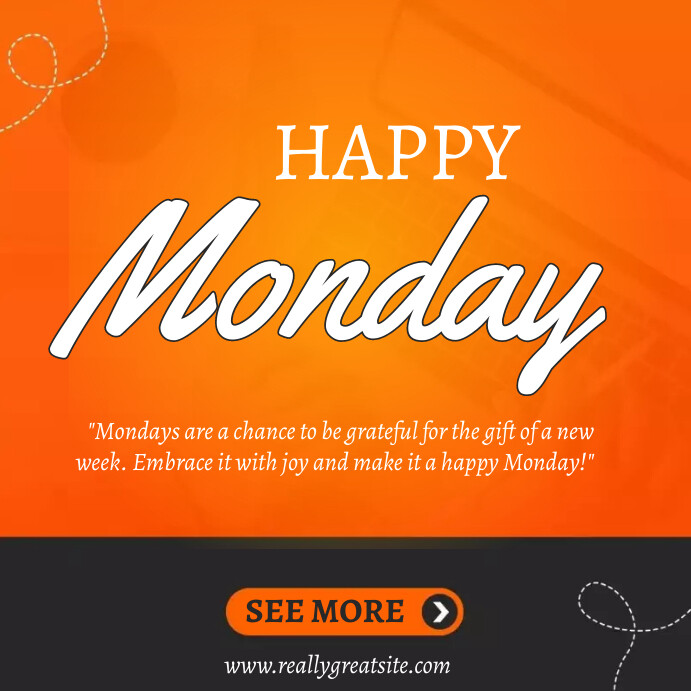 Plantilla de HAPPY MONDAY INSTAGRAM POST | PosterMyWall
