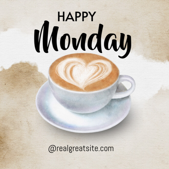 Copy of Happy monday instagram poster 2024 | PosterMyWall