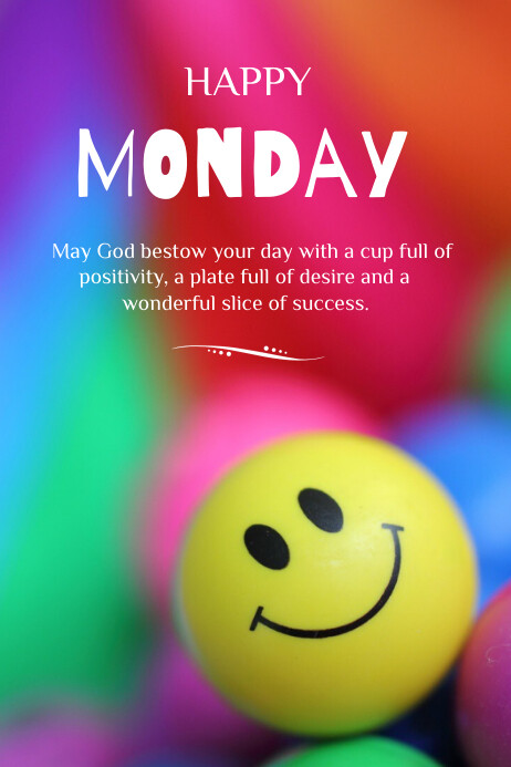 Happy Monday Poster Design 2024 Template | PosterMyWall