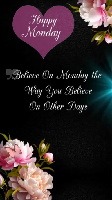 Plantilla de Happy Monday video flyer | PosterMyWall