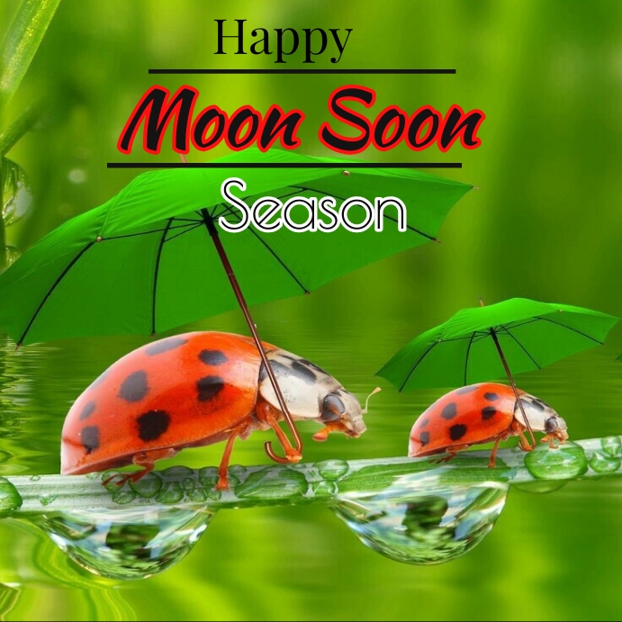 Happy moonsoon season instagram post Template | PosterMyWall