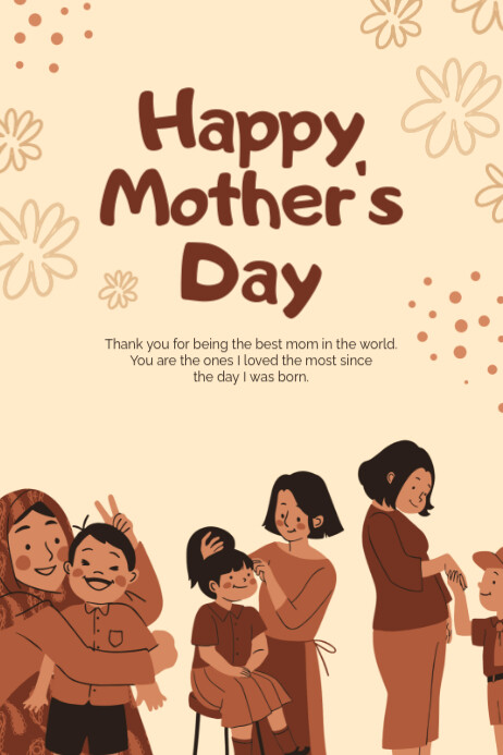 Happy Mother's Day Poster Template | PosterMyWall