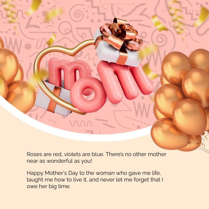 Happy Mother's Day Instagram Post Template | PosterMyWall