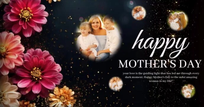 happy mother's day photo post card template | PosterMyWall