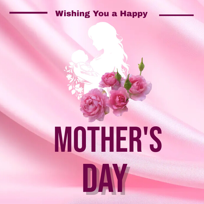 Copy of Happy Mother's day pink wish card | PosterMyWall