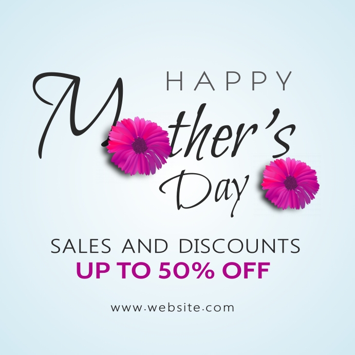 Copy of happy mother's day sales and discounts advert | PosterMyWall