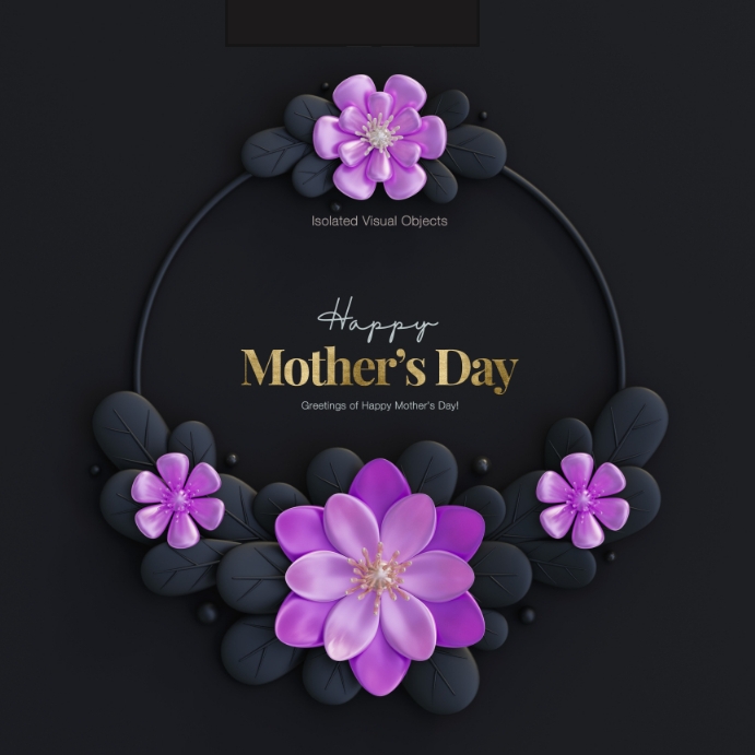 Happy mother's day spring flowers design Template | PosterMyWall