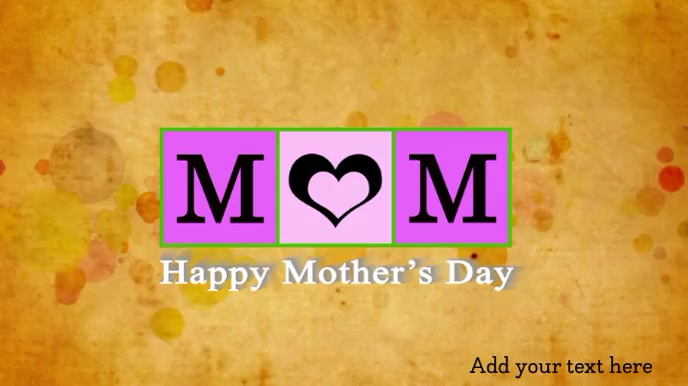 Happy mother's day video template | PosterMyWall