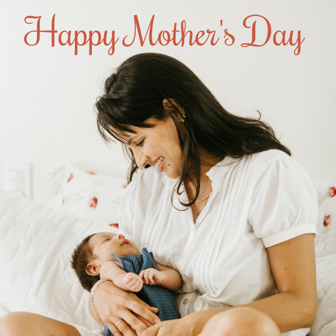 Happy Mother's Day With Happy Mother Template | PosterMyWall