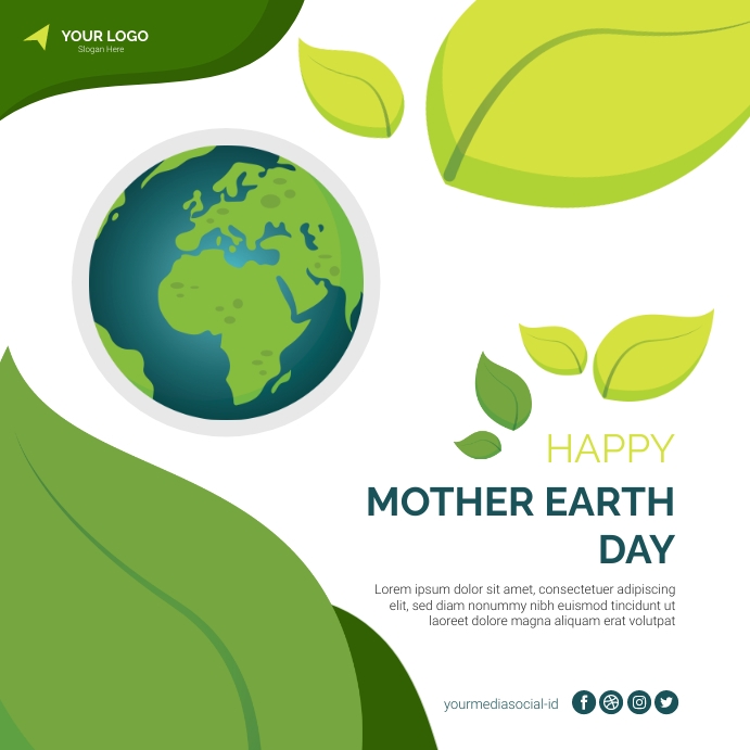 Happy Mother Earth Day Social Media Template | PosterMyWall