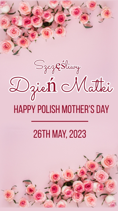 Happy mothers day, dezien matki Template | PosterMyWall