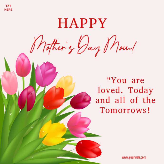 happy mothers day greetings instagram post Template | PosterMyWall