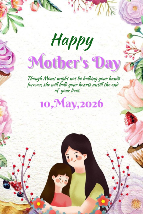 Happy Mothers Day Template 2026 Postermywall