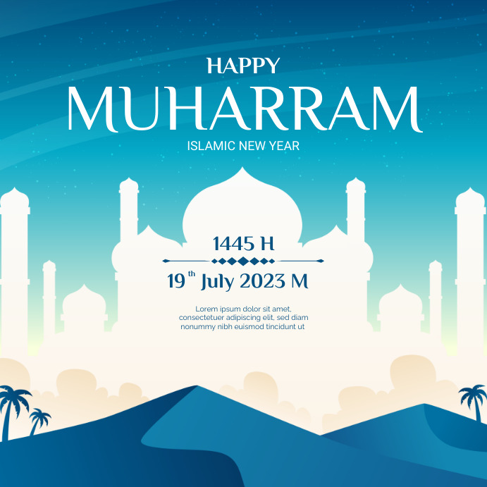HAPPY MUHARRAM Template | PosterMyWall