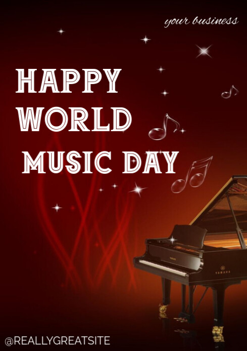 Copy of Happy music day | PosterMyWall