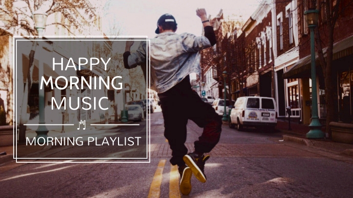 happy music youtube thumbnail design template | PosterMyWall