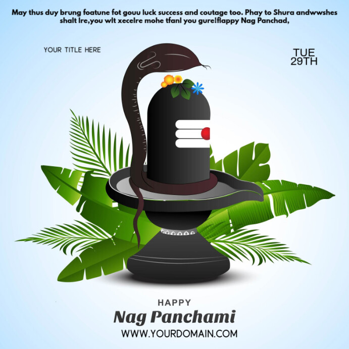 Copy of Happy nag Panchami | PosterMyWall
