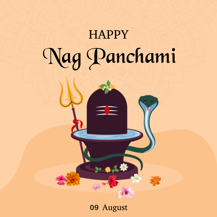 Copy of Happy Nag Panchami Template Instagram Post | PosterMyWall