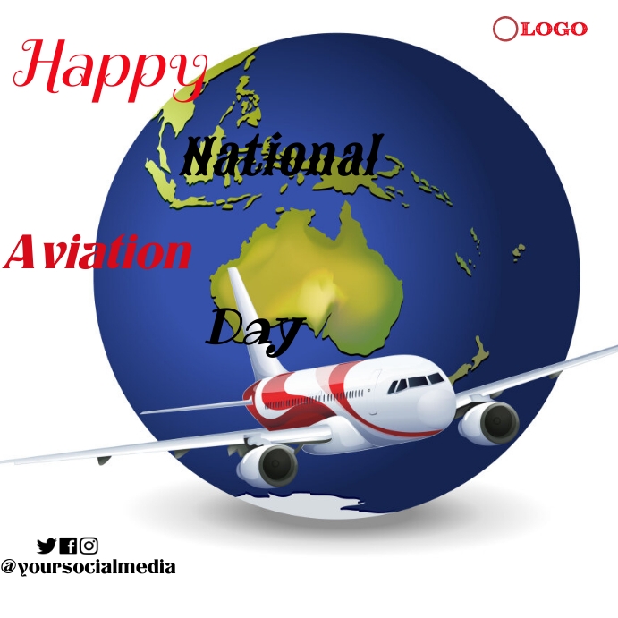 Happy National Aviation Day Template | PosterMyWall