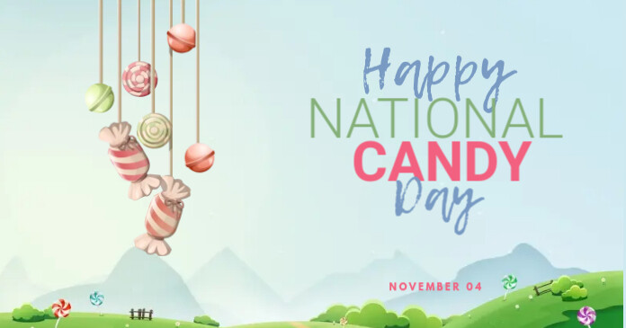 Happy National Candy Day Free Greeting card Template | PosterMyWall