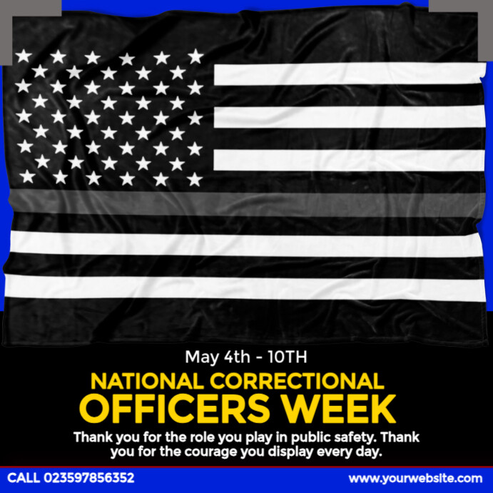 Copy of Happy National Correctional Officer's Week | PosterMyWall