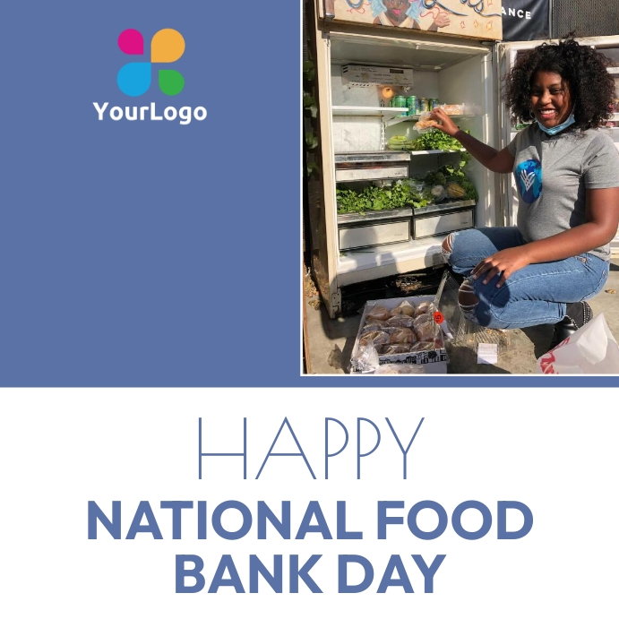 Happy national food bank day Template | PosterMyWall