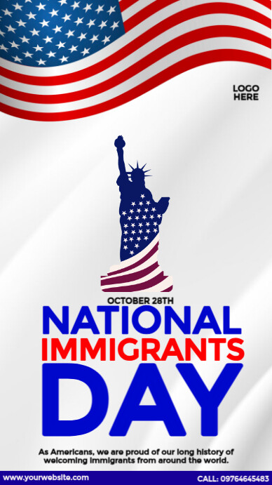 Happy National Immigrants Day Template | PosterMyWall