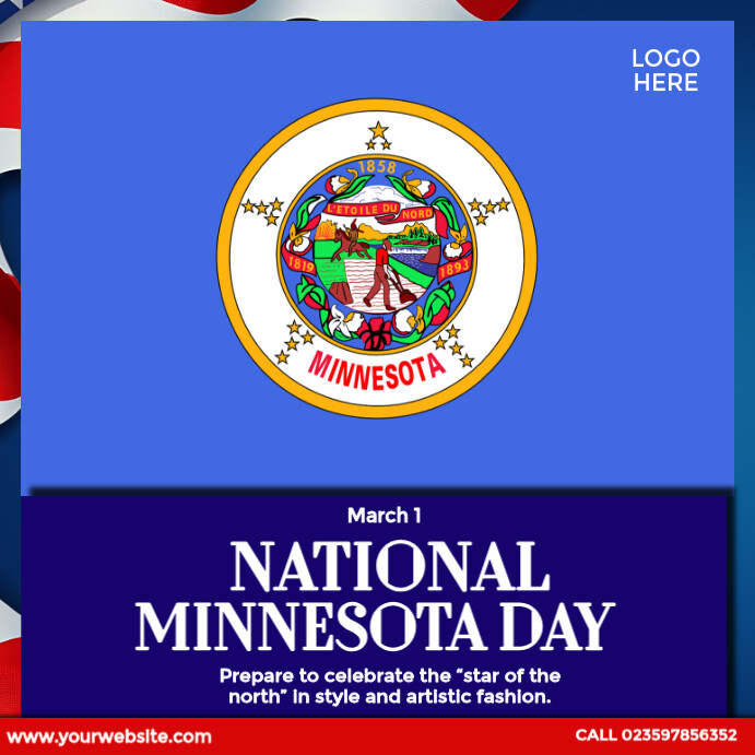 Happy National Minnesota Day Template | PosterMyWall