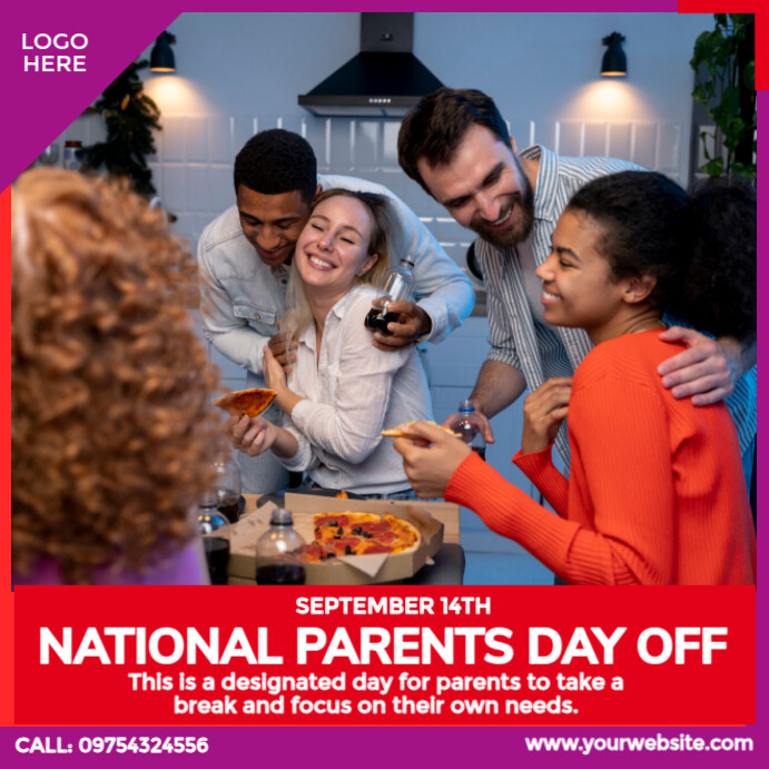 Happy National Parents Day Off Template | PosterMyWall