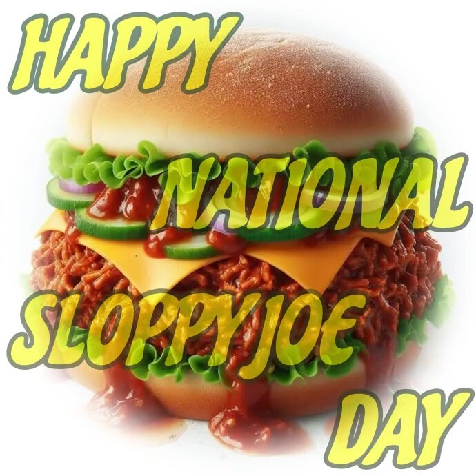 Happy National Sloppy Joe Day Video Template | PosterMyWall