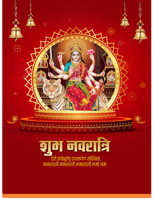 Happy Navratri Design | Navratri Design Template | PosterMyWall