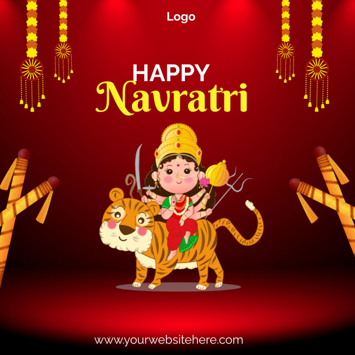 happy Navratri Template | PosterMyWall