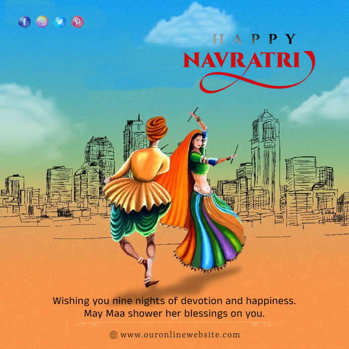 Happy Navratri Template | PosterMyWall