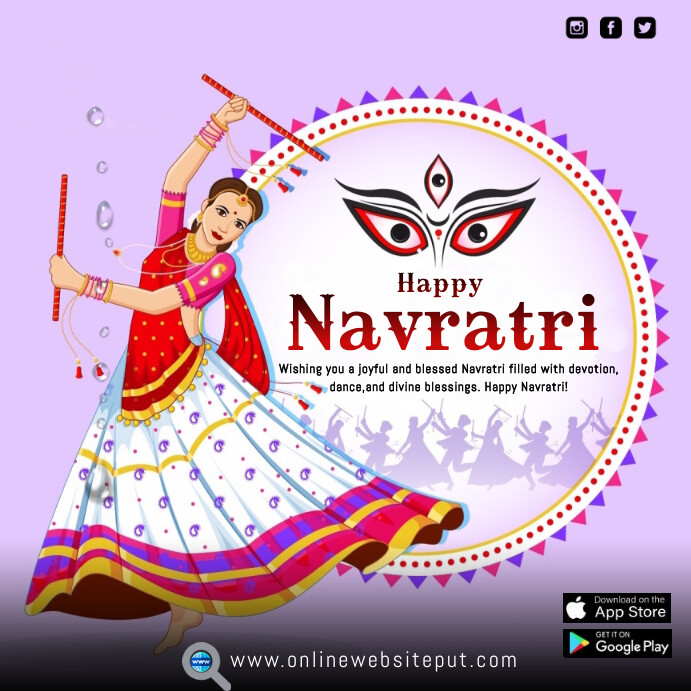 Happy navratri Template | PosterMyWall