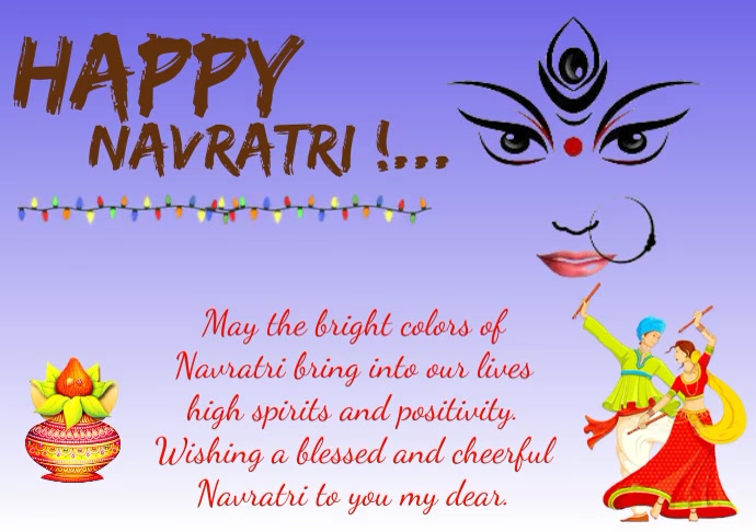 happy navratri Template | PosterMyWall