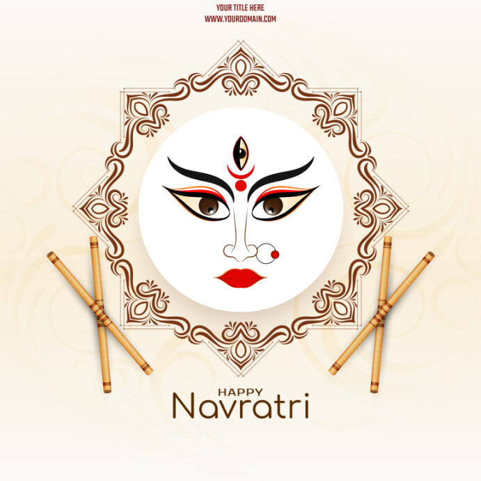 Happy Navratri Template | PosterMyWall
