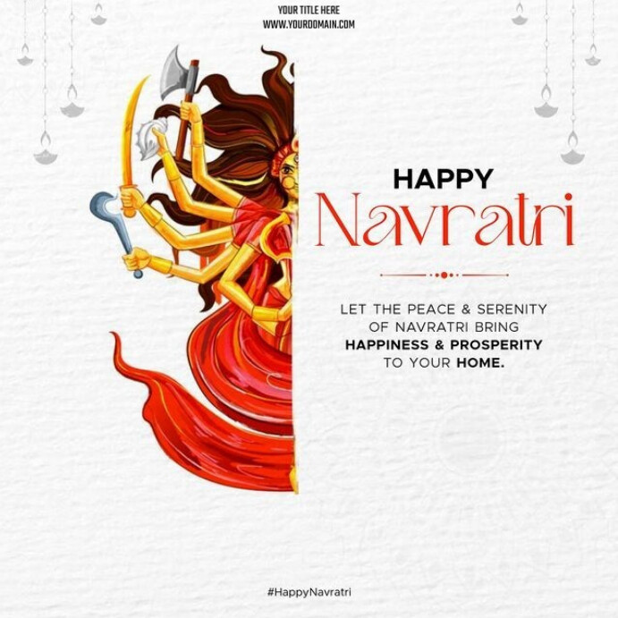 Happy Navratri Template | PosterMyWall