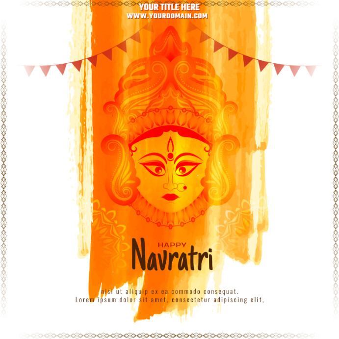 Happy Navratri Template | PosterMyWall