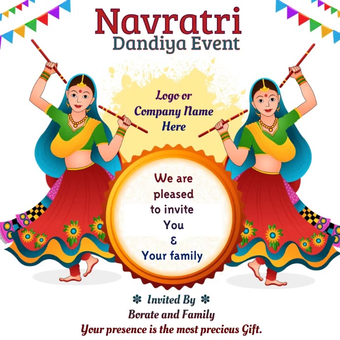 Plantilla de Happy Navratri Template | PosterMyWall