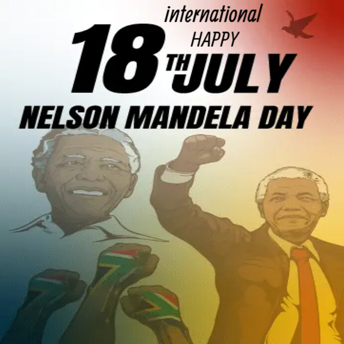 Plantilla de Happy Nelson Mandela day Instagram post | PosterMyWall