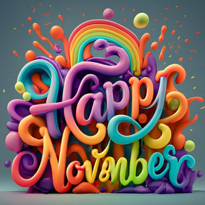 Happy new Month, November 2023 Template | PosterMyWall