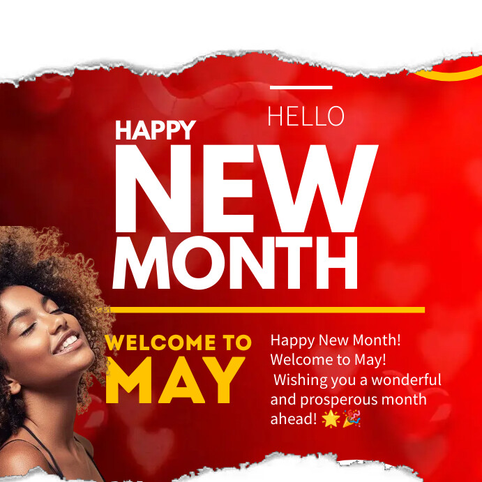 Happy new month, welcome, January February Ma Template | PosterMyWall