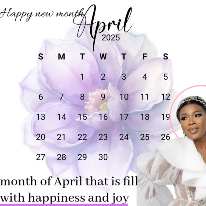 Happy new month/April Template | PosterMyWall
