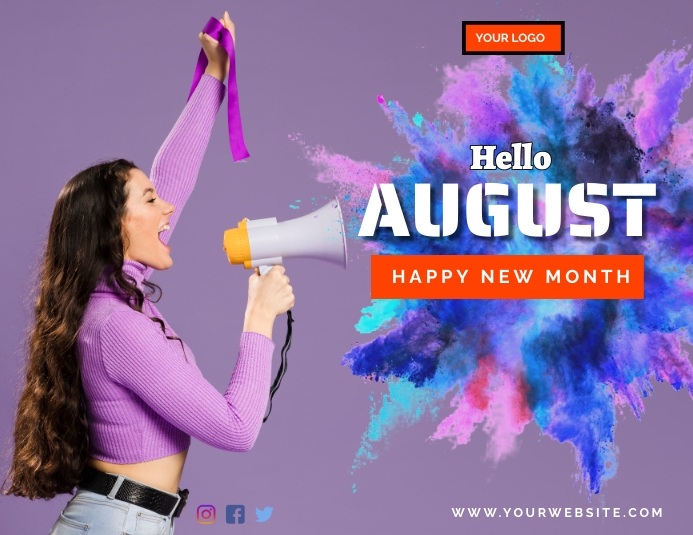 Happy New Month August Template | PosterMyWall