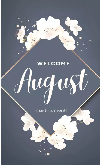 Plantilla de Happy New Month - August | PosterMyWall