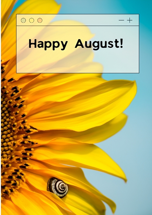 Plantilla de Happy New Month - August | PosterMyWall